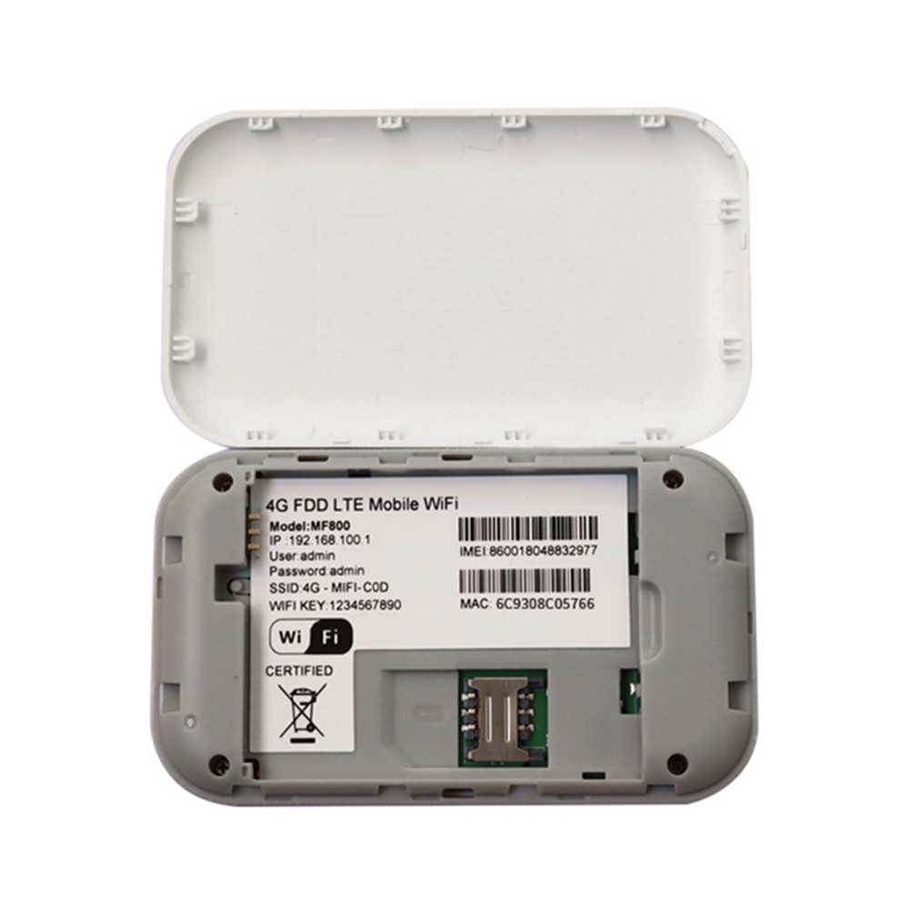 4G Pocket WiFi Router 150Mbps 4G Wireless Router 2100mAh Broadband Wide ...