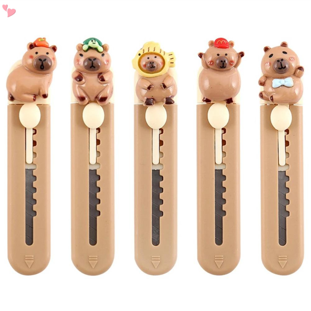 Cute Plastic Capibara Cutter Cartoon School Office Supplies Paper ...