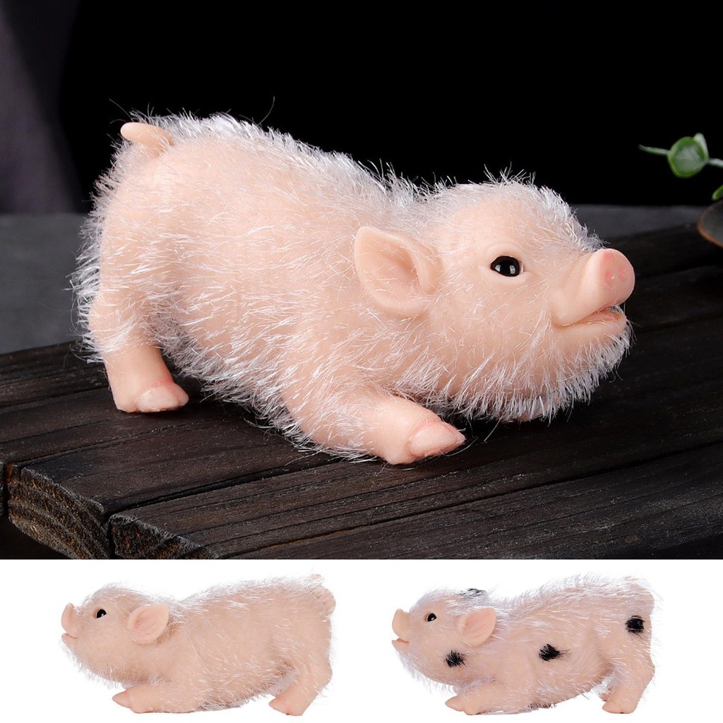 Realistic Animal Pigs Realistic Cute Pigs Doll Full Silicone Piglets ...