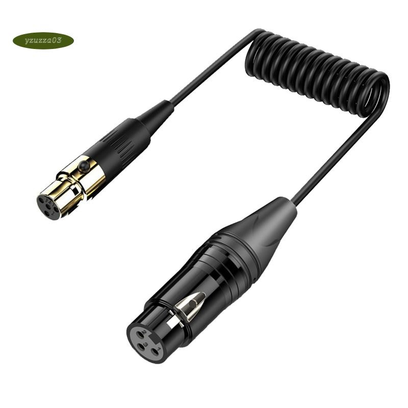 XLR 3Pin to Mini XLR 4Pin Amplifier Audio Mixer Mini Microphone Camera ...