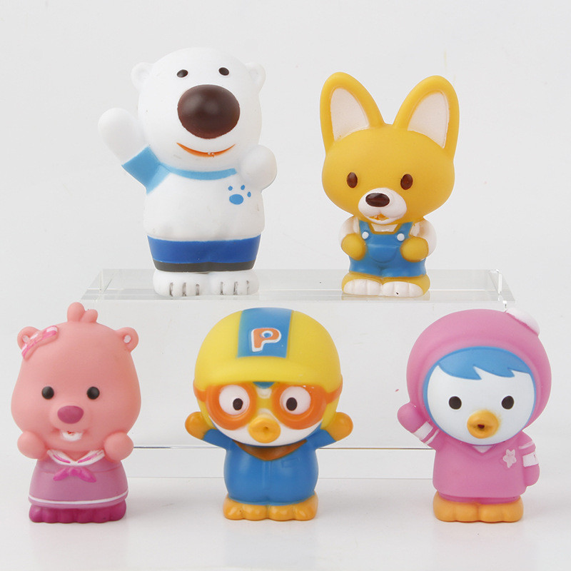 5Pcs/Set Korean Anime Little Penguin Pororo Friend Zanmang Loopy Beaver ...