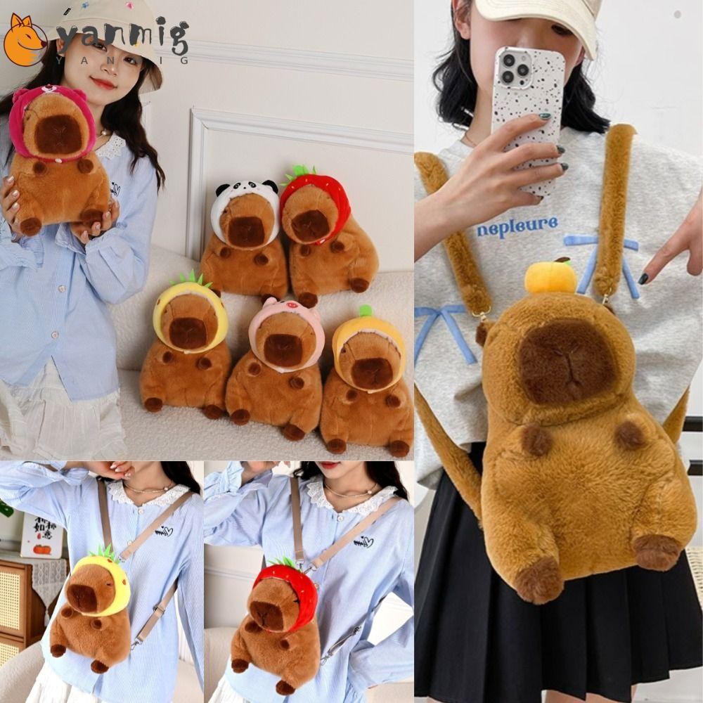 YANMIG Plush Backpack, Cute Capybara Funny Capybara Backpack, Gift ...