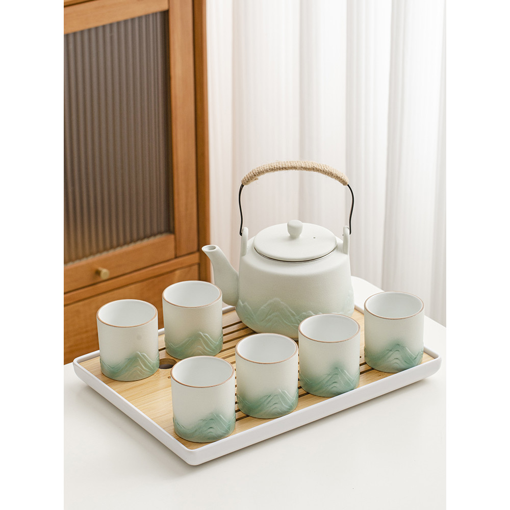 Periuk balok segar kecil set teh Kung Fu set tembikar set cawan teh ...