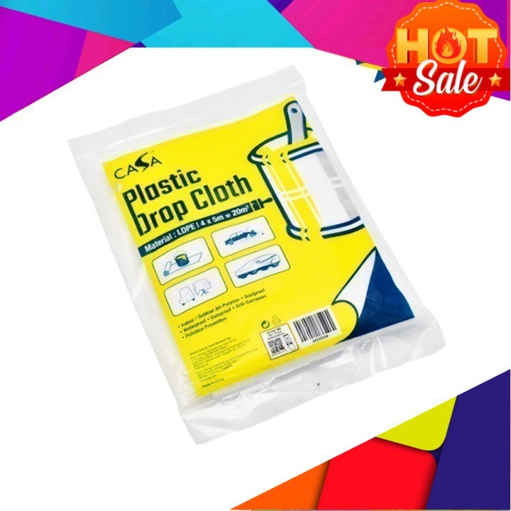 Plastik Shellout, Plastik Alas Meja, Casa All Purpose Plastic Drop ...