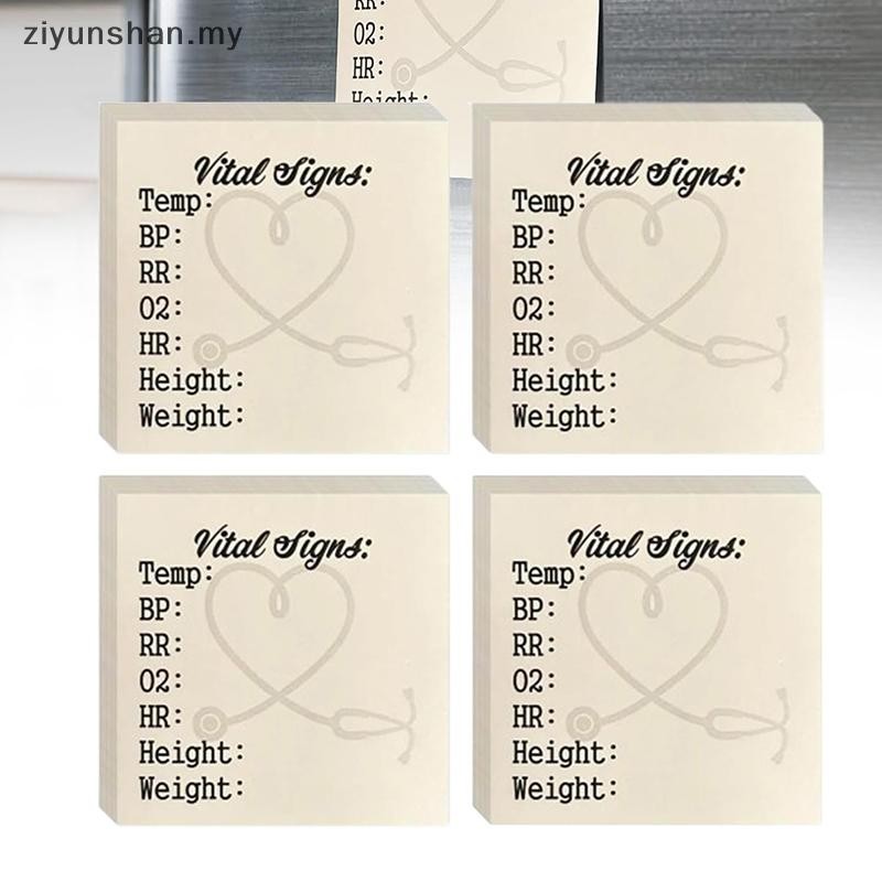 ziyunshan Vital Signs Sticky Notes 3 Inch Nurse To Do List Notepad ...