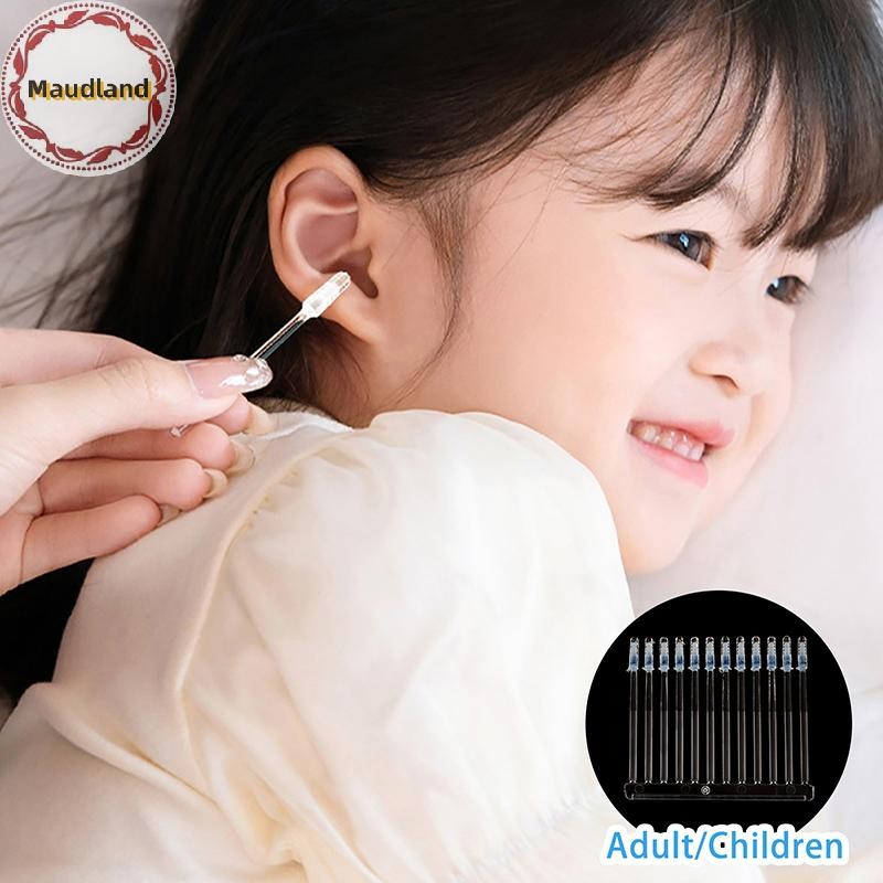 Maudland 24Pcs/box Disposable Sticky Ear Swabs Pick Reusable Ear ...