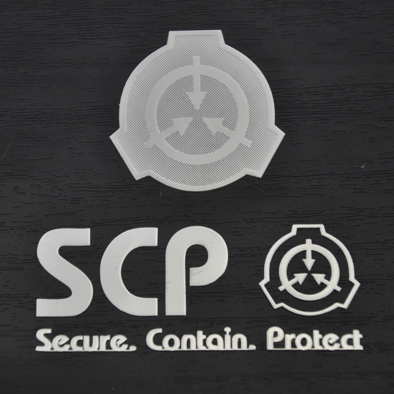 Brand Sticker SCP Foundation Metal Sticker Badge Logo Uniform Pattern ...