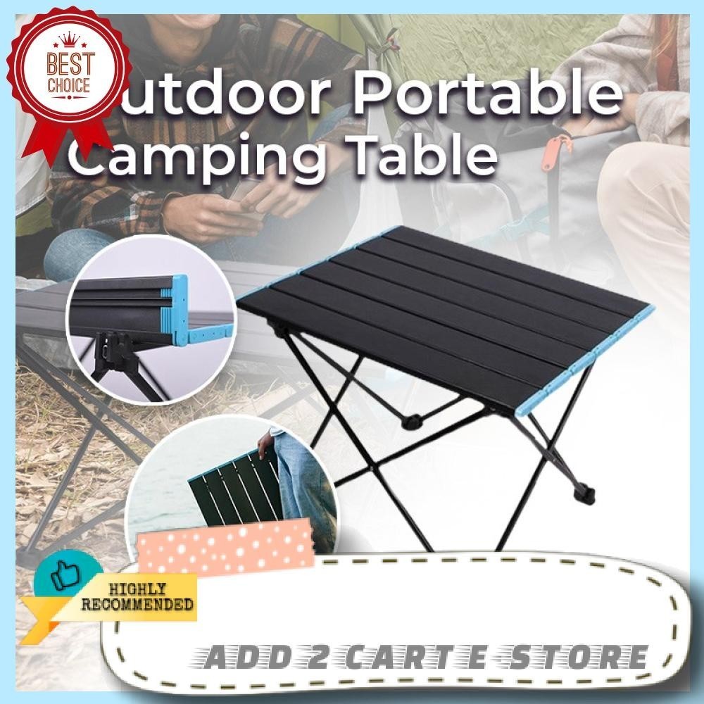 Aluminum Foldable Table Camping Portable Mobile BBQ Picnic Campfire ...