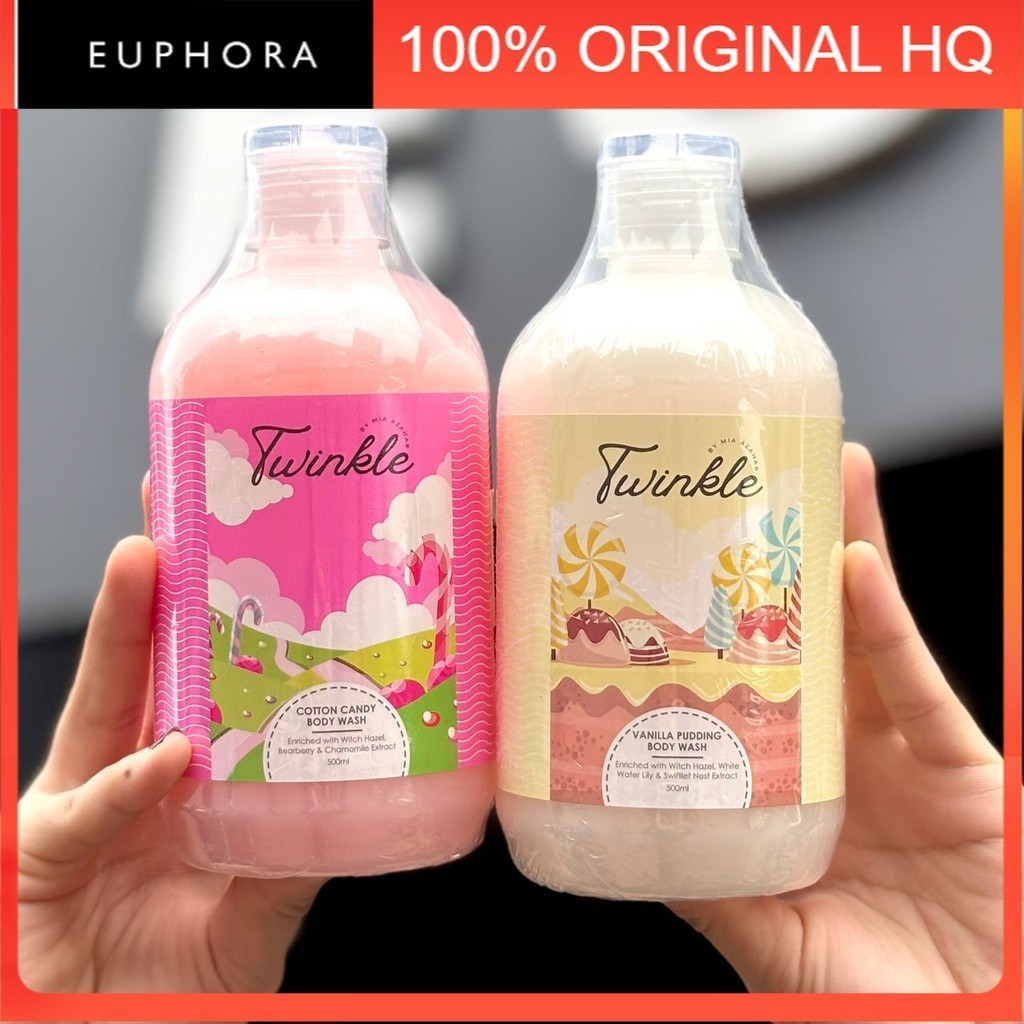🔥 VIRAL 🔥💯% TWINKLE BODY WASH 500ML BY MIA AZHAR | Shopee Malaysia