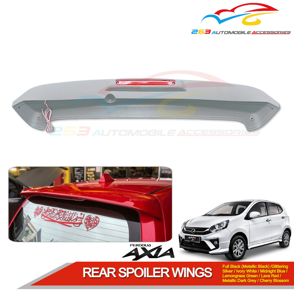 PERODUA AXIA REAR SPOILER WING WITH LED LIGHT 'ABS' | Shopee Malaysia