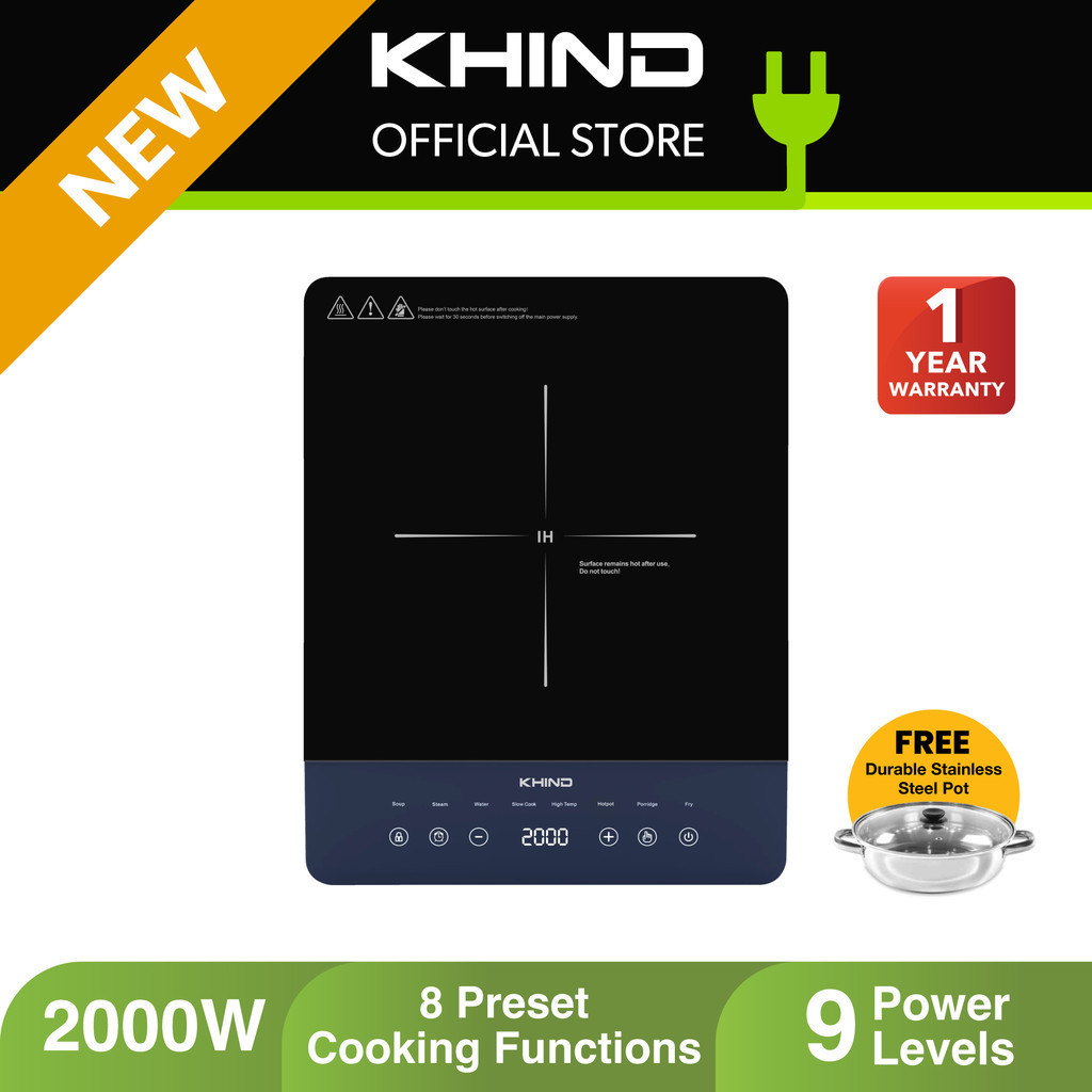 KHIND 2000W Induction Cooker IC2023 | Shopee Malaysia