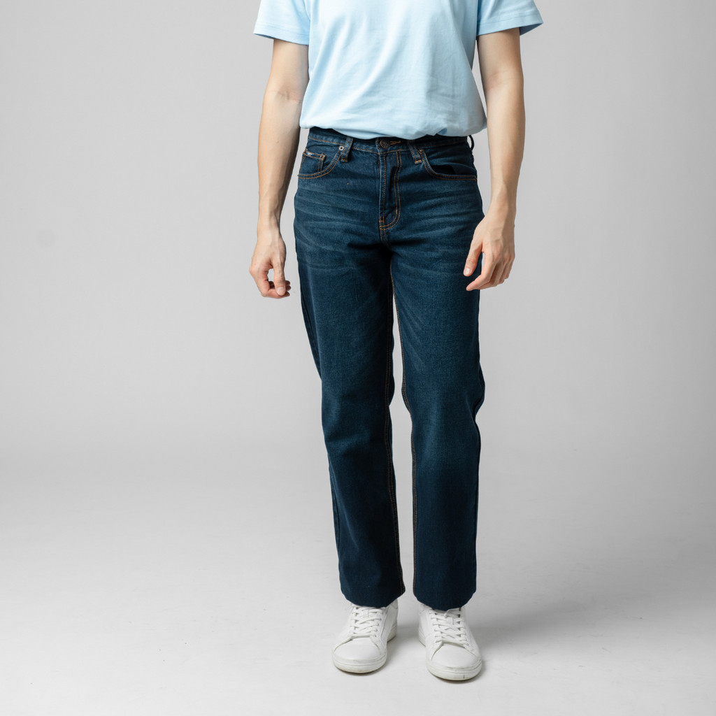 DAPPER|STRAIGHT CUT BLUE JEANS-J11497 | Shopee Malaysia