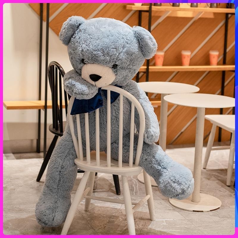 (Ready Stock)140/160cm blue teddy bear teddy bear stuffed toy huggable ...