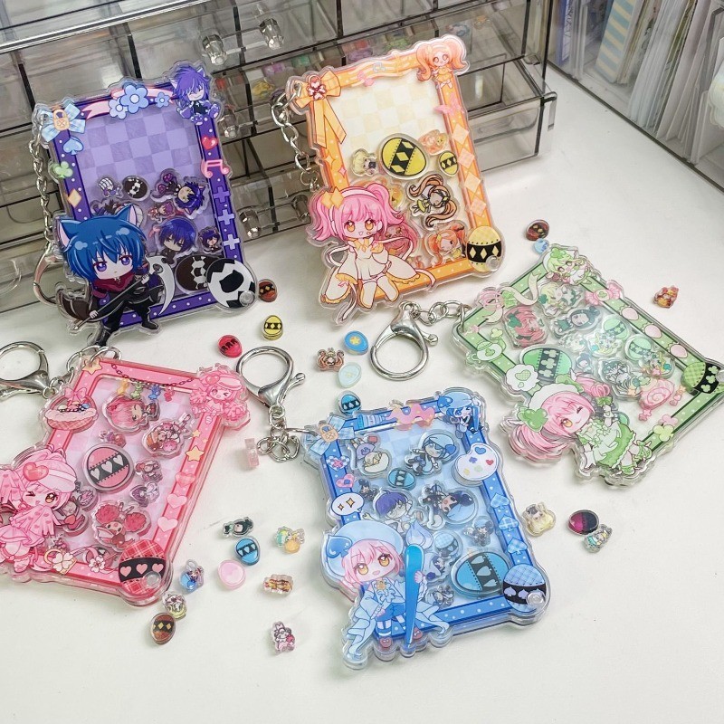 Shugo Chara Anime Keychain Hinamori Amu Tsukiyomi Ikuto Acrylic Key ...
