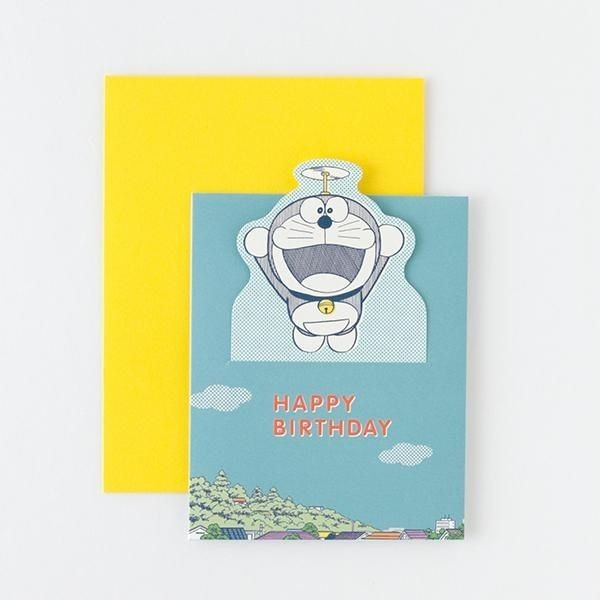Japan GreenFlash Birthday Card/Doraemon/Bamboo Dragonfly eslite ...