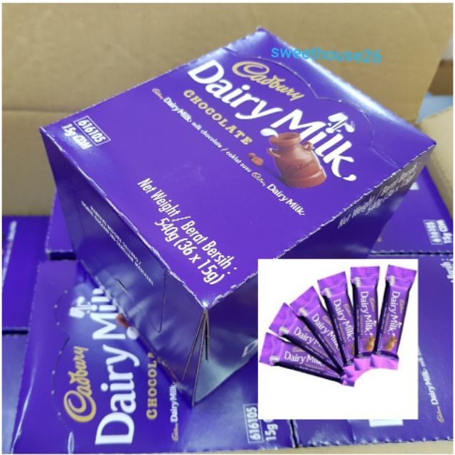 Cadbury Dairy Milk Chocolate 36's x 15g / 24’s x 37g Almond Original ...