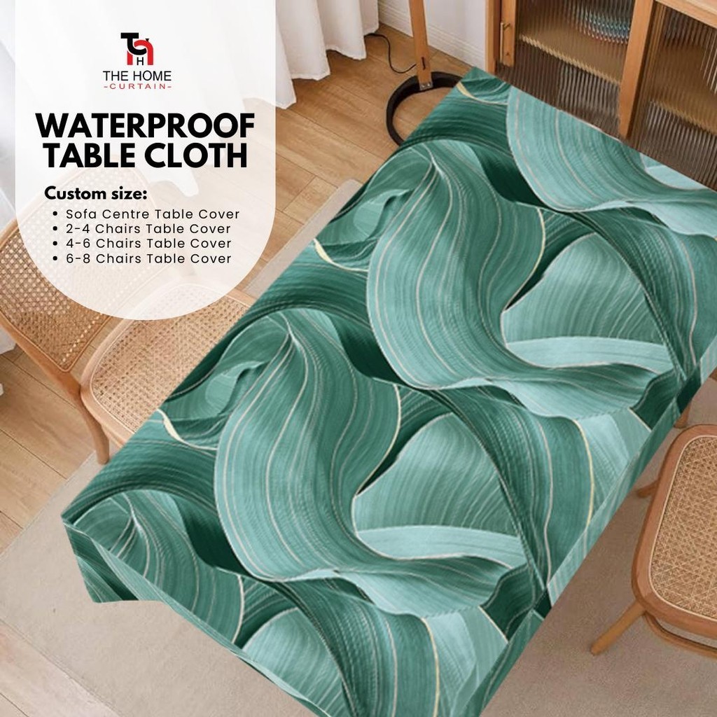 P1 Raya Custom PVC Alas Meja Kalis Air Kalis Minyak / Meja Sofa / 4 ...