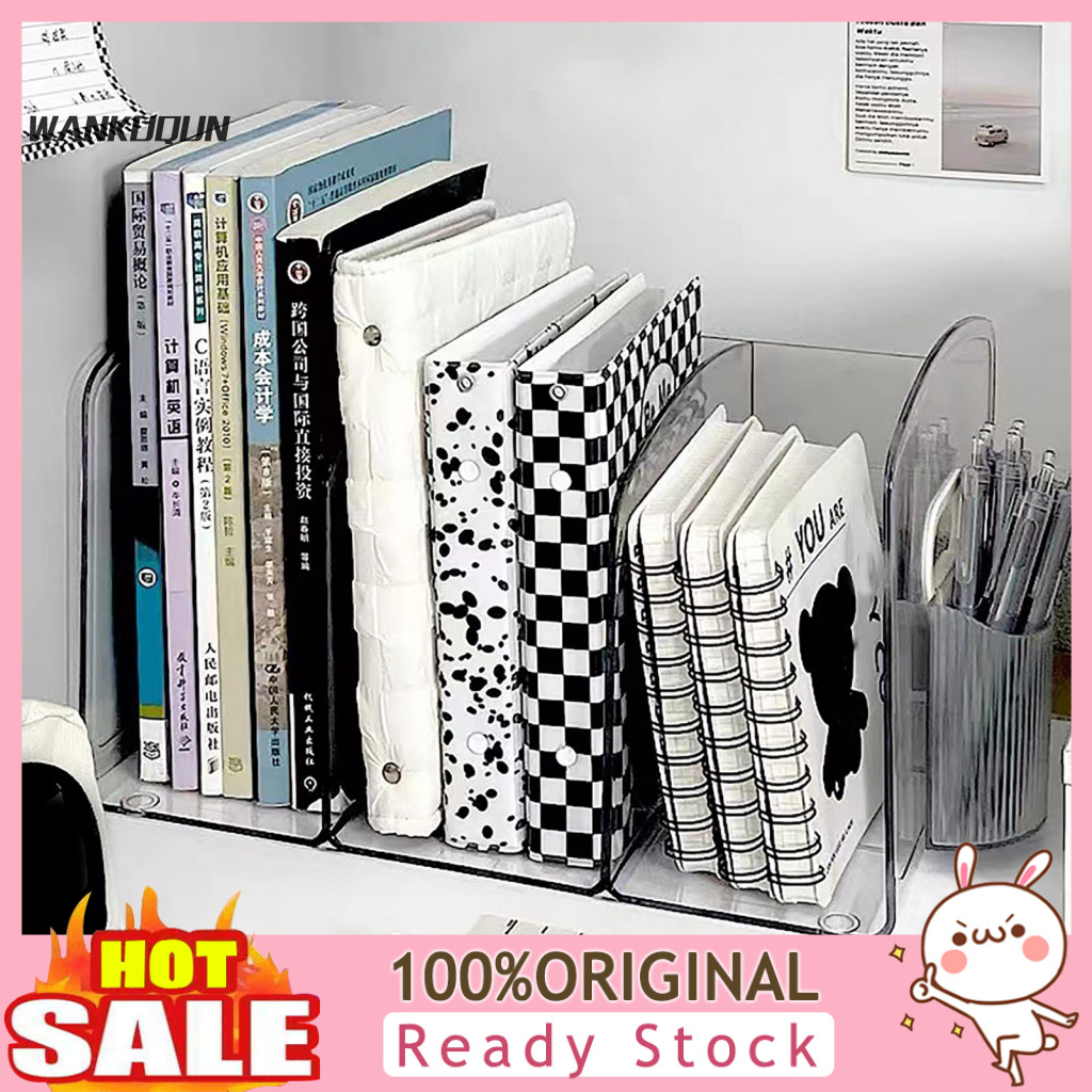 [Ready stock] Clear Plastic Book Holders Acrylic Shelf Dividers Clear ...