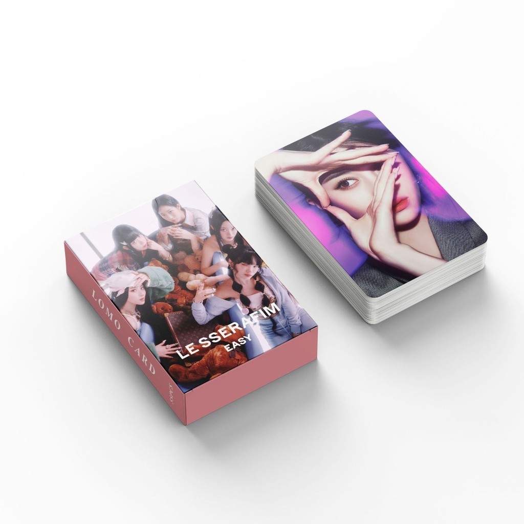 55pcs/box LE SSERAFIM 3rd Mini Album EASY Photocards Lomo Cards SAKURA ...
