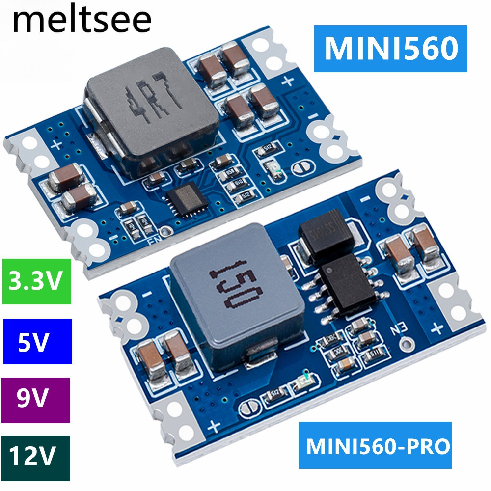 Mini560 / Pro 5A High Efficiency Output 3.3V 5V 9V 12V Step Down DC-DC Converter Voltage ...