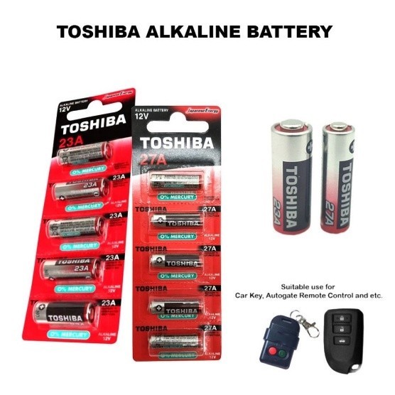 Toshiba Alkaline 23A & 27A Battery (1Pcs/5Pcs) - Remote Control Battery ...
