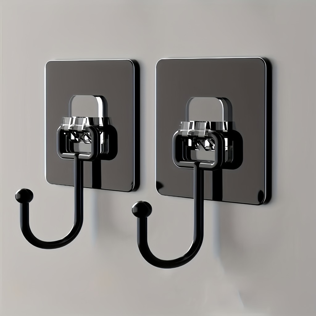 Wall-Mounted Adhesive Hooks - Multi-Purpose Coat, Towel, Key, and ...