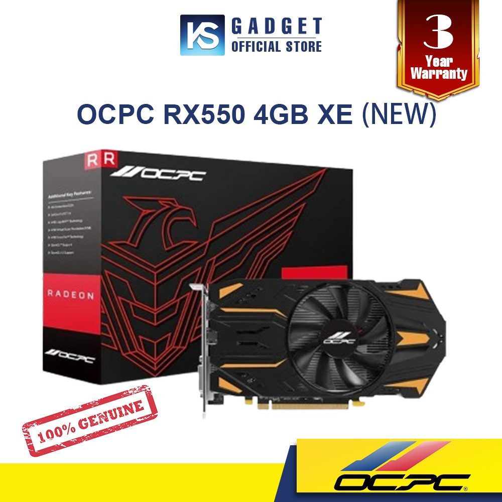 OCPC RX 550 XE 4GB GDDR5 128Bit Graphics Card | Shopee Malaysia