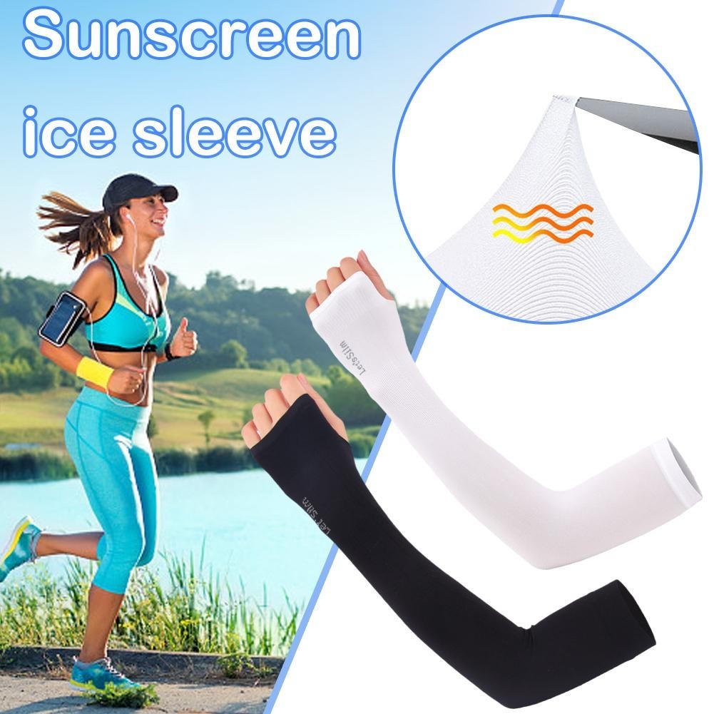 1 Pair Cooling Arm Sleeves Cover Sports UV Sun Protection Outdoor ...