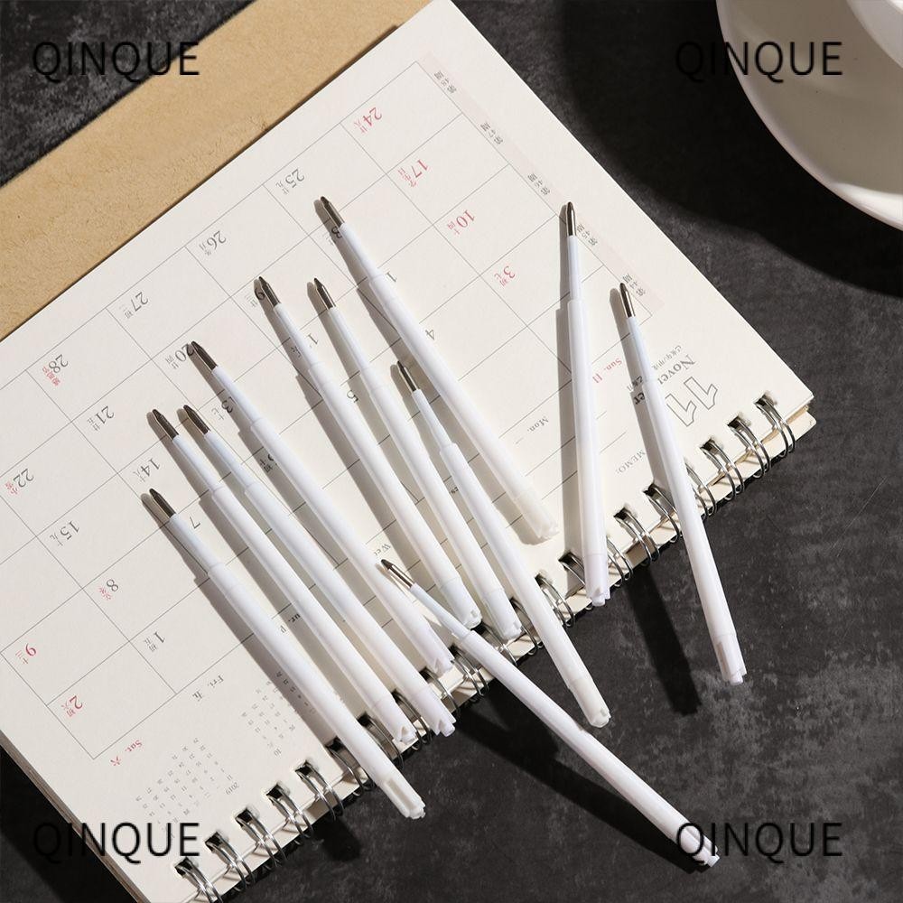 QINJUE 10 Pcs/lot Stationery Ballpoint Pen Refill Large-capacity ...