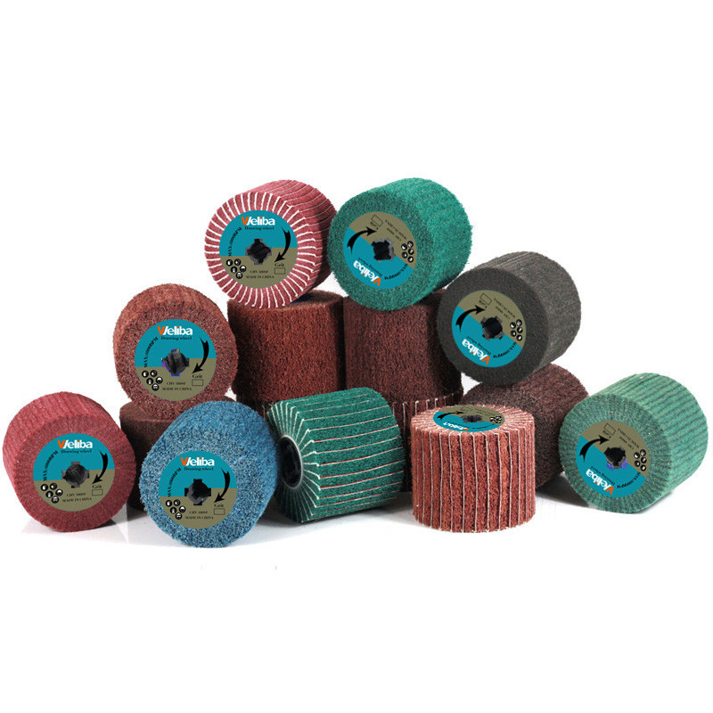 WELIBA 120x100x19mm Non-Woven Wire Drawing Polishing Burnishing Wheels ...