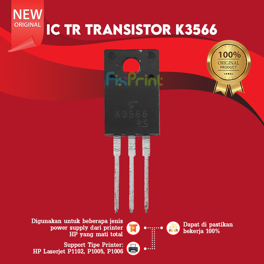 Ic TR K3566 Transistor Power Supply Printer HPC Laserjet P1006 P1005 ...