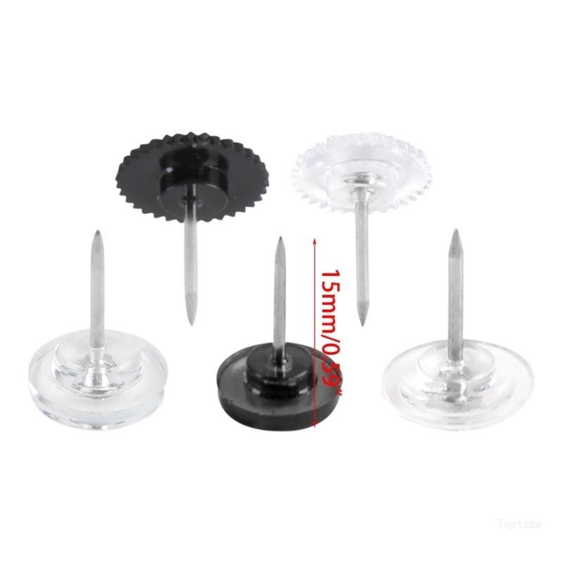 Top 50 100PCS Gear-shape Pushpin Map Pin Flat Head Push Pins for Cork ...