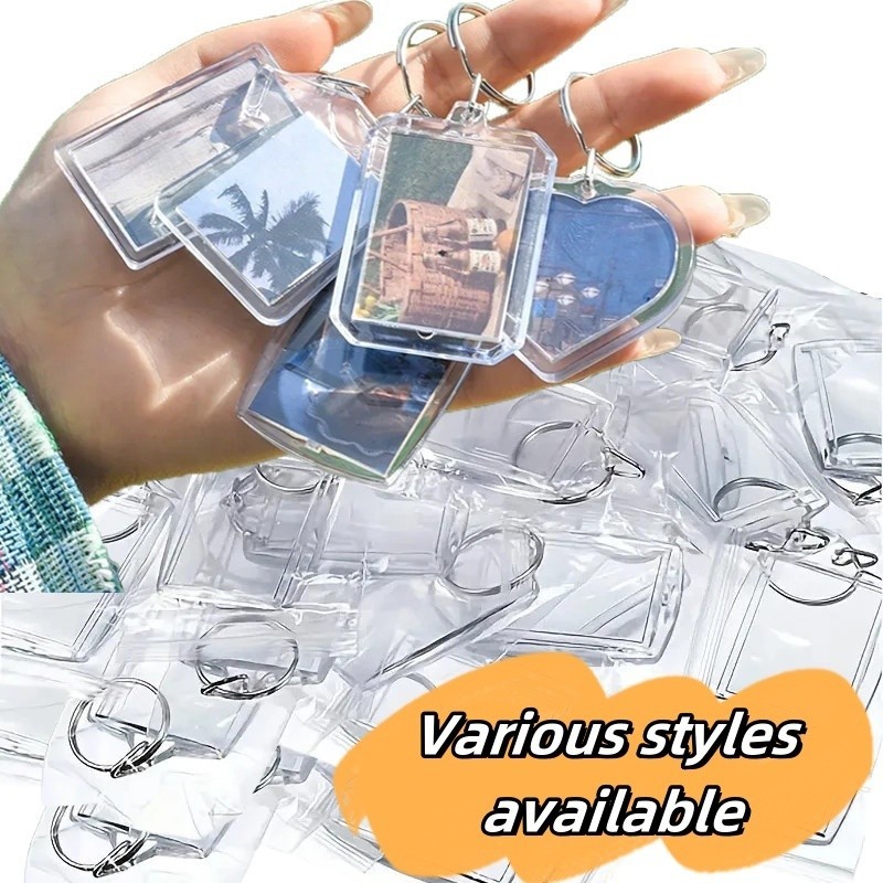 Acrylic Keyring/DIY keychain/Photo Insert Keychain/Picture Frame ...