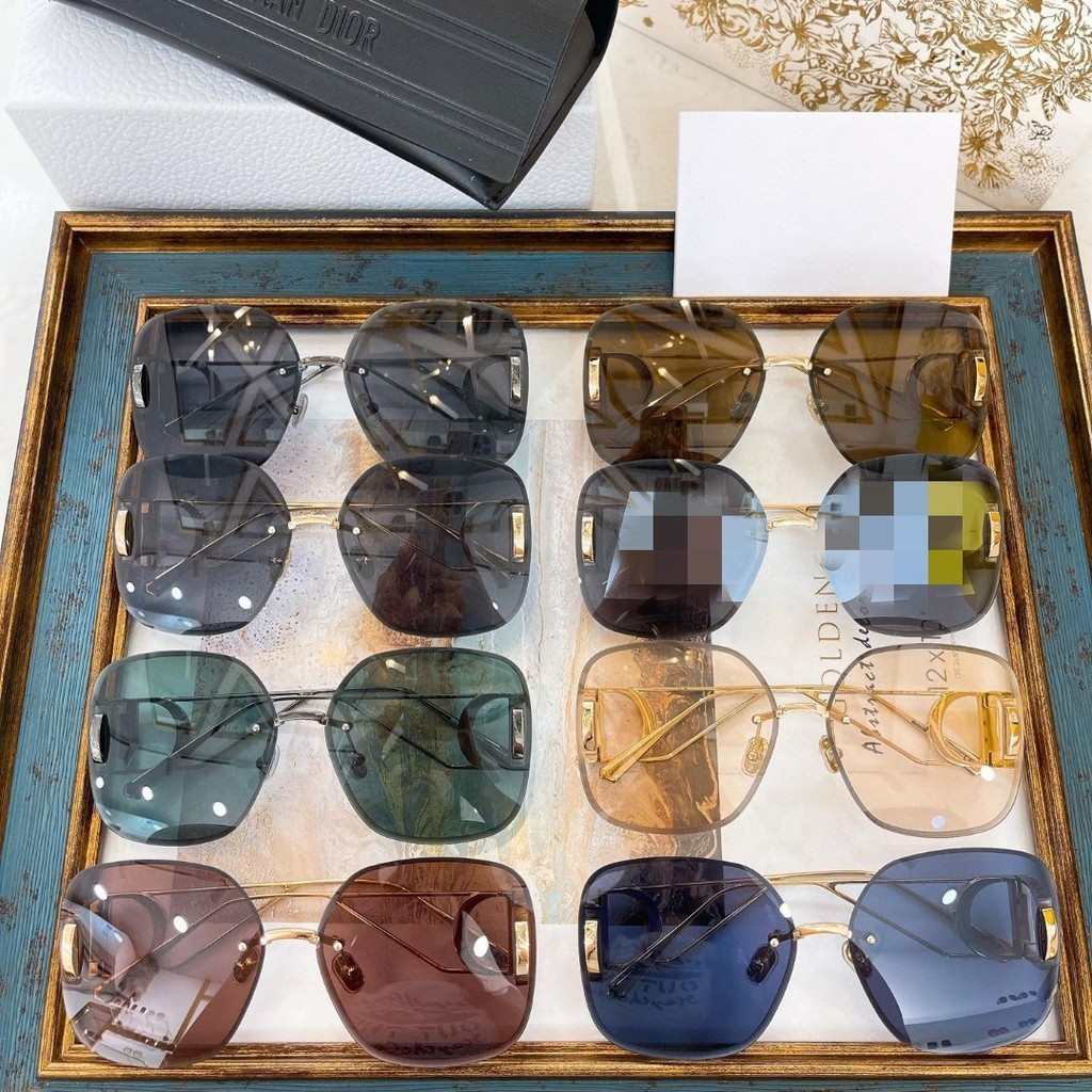 FHGF DR New Big Square Rim Sun Glasses Women's Sunglasses Make Face ...