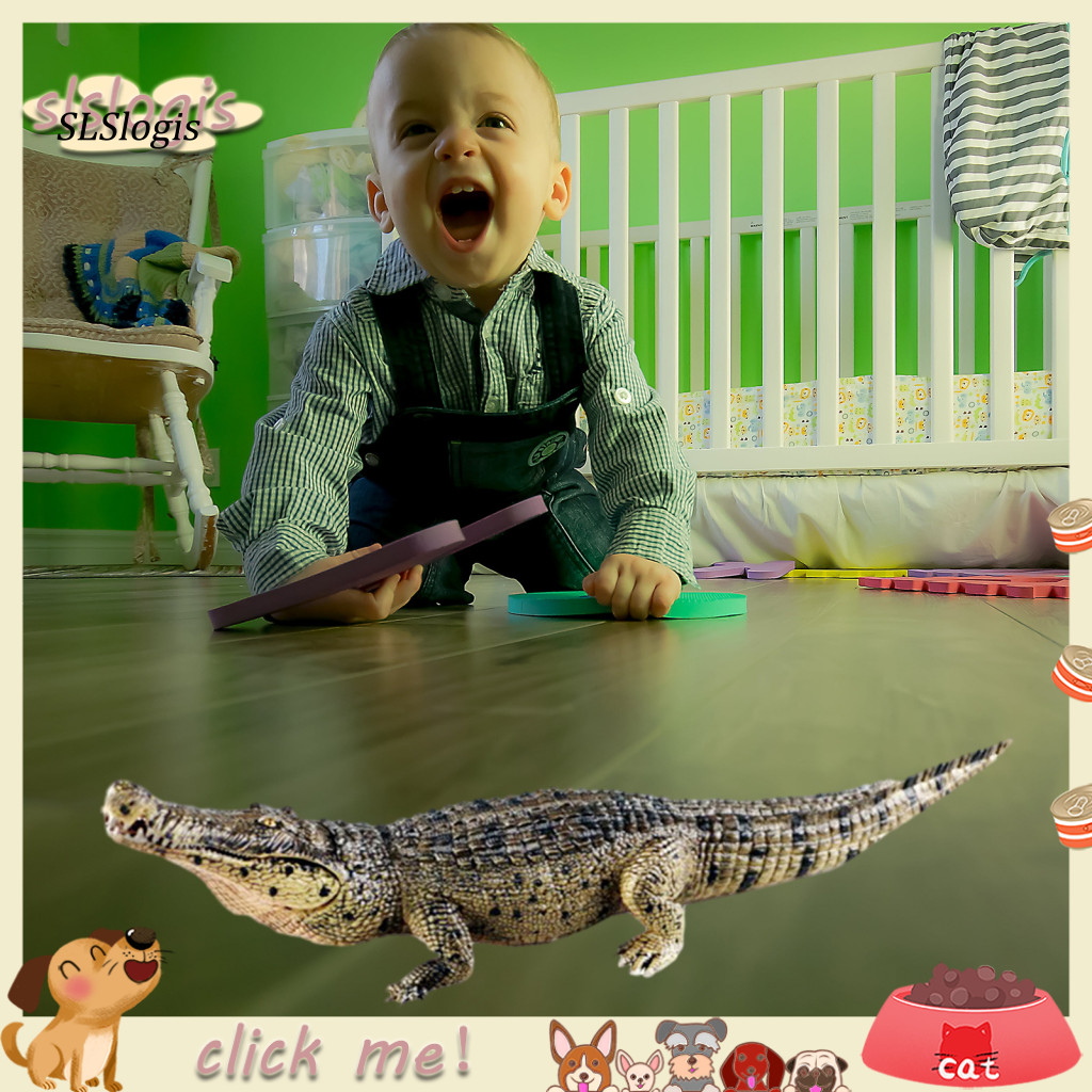 SGW_ Realistic Crocodile Model Educational Animal Toy Realistic ...