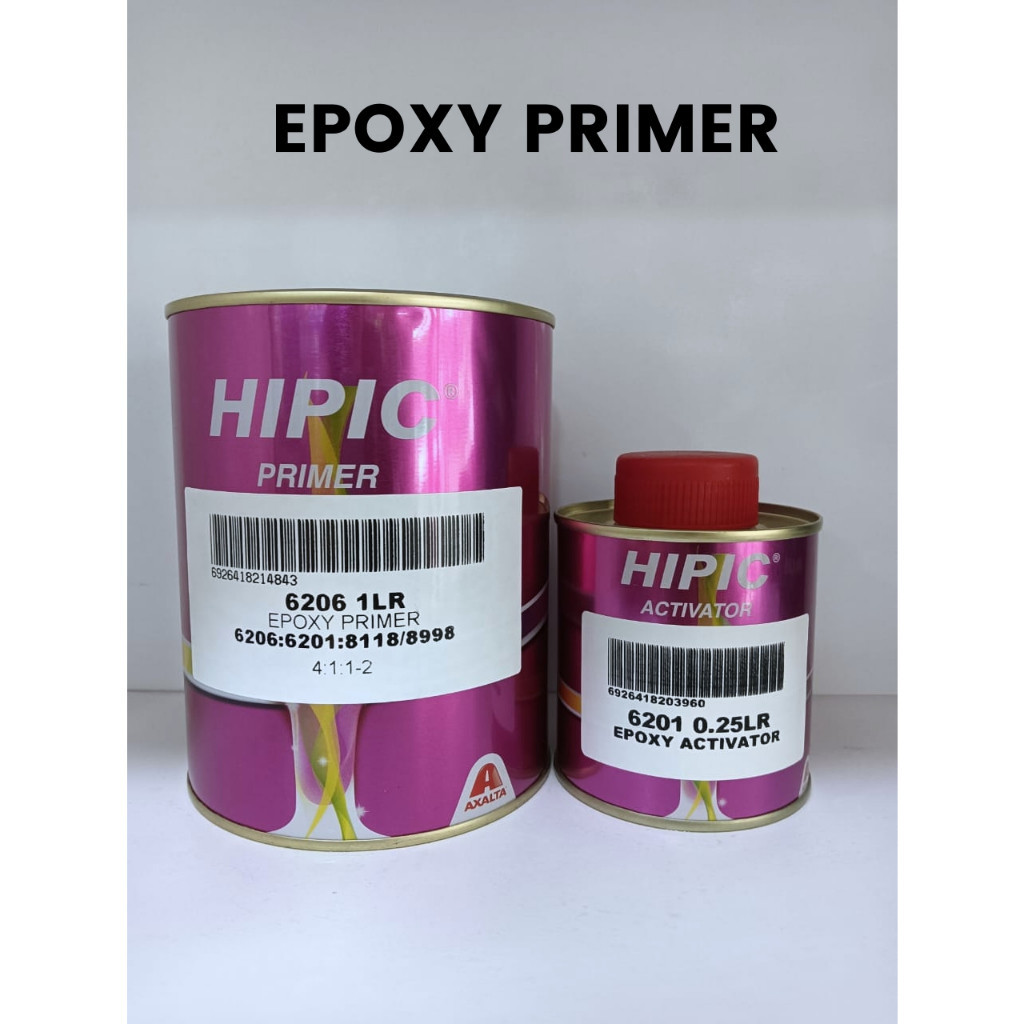 HIPIC 6206 2K Epoxy Primer 4:1 1Liter & Activator 250ML | Shopee Malaysia