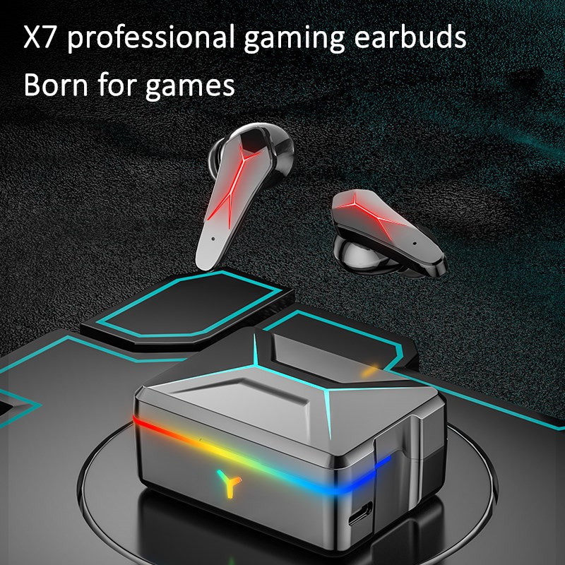 TWS wireless game X7 colorful light music game dual-mode low-power ...