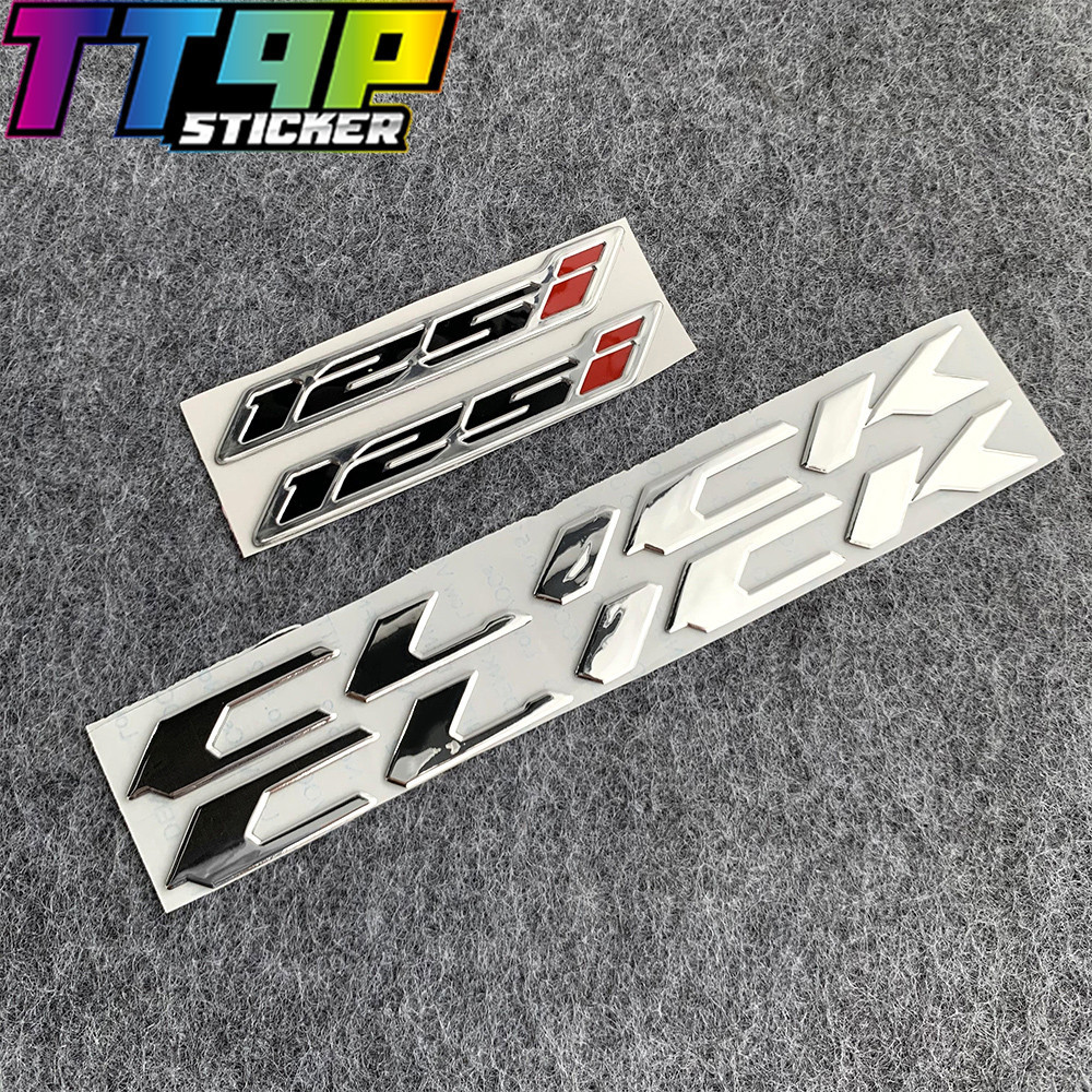 4pcs 3D HONDA Click 125i 150i V2 150 125 V3 Emboss Letter Emblem ...