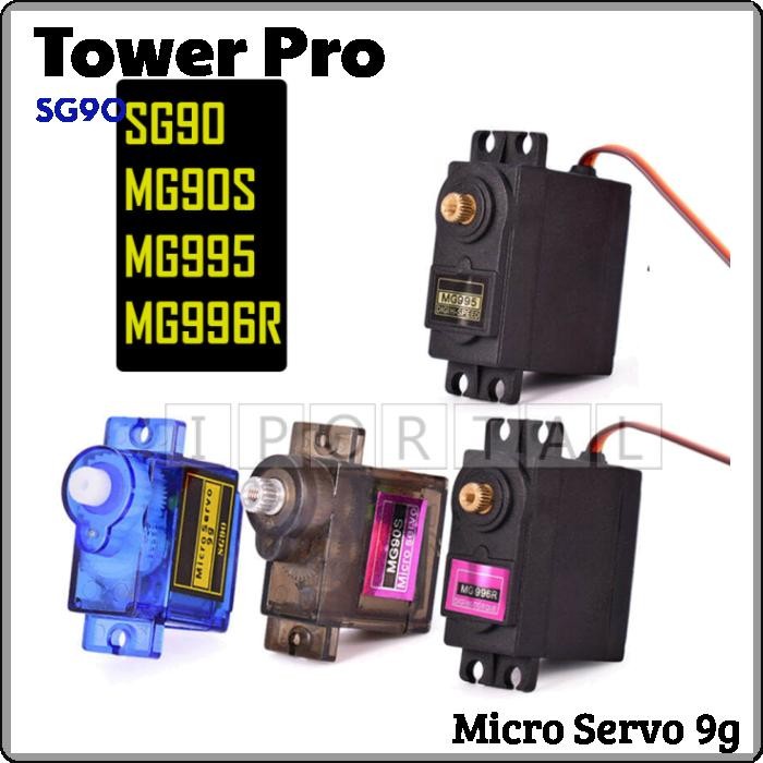 TowerPro 9g SG90/MG90S/MG995/MG996R 180/360°Gear Micro Servo Motor | Shopee Malaysia