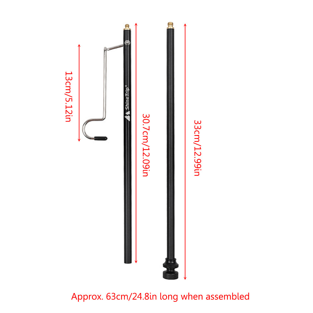 Bv Portable Camping Light Holder Lamp Stand Detachable Aluminum Alloy ...