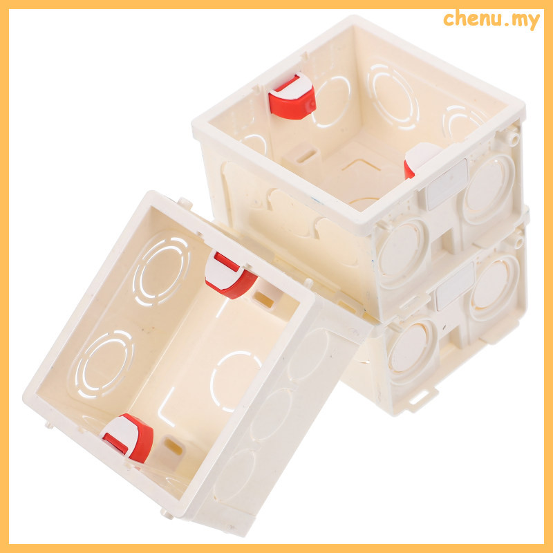 3pcs Electric Box Cable Junction Box Hidden Mounting Wall Junction Box ...