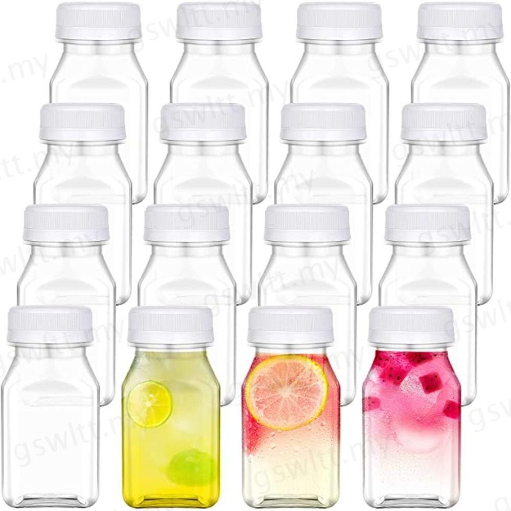 GSWLTT Drink Containers Juice 120ML Reusable Milk Plastic Empty Square ...