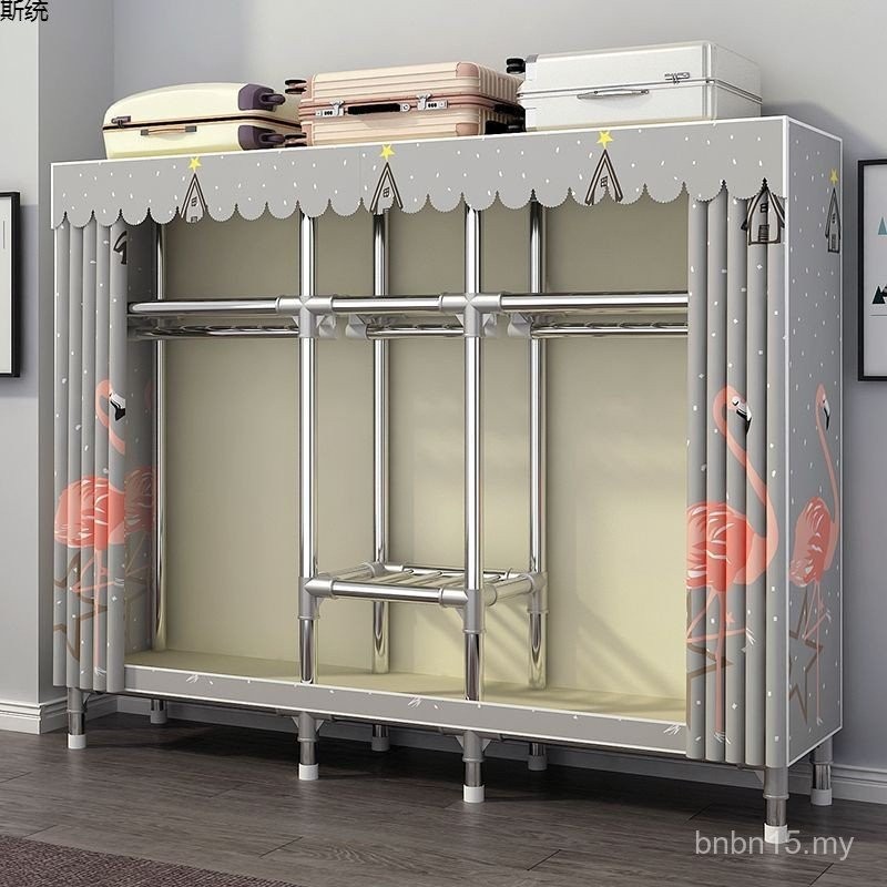 Simple Wardrobe Household Bedroom Assembly Cloth Wardrobe Rental Room ...