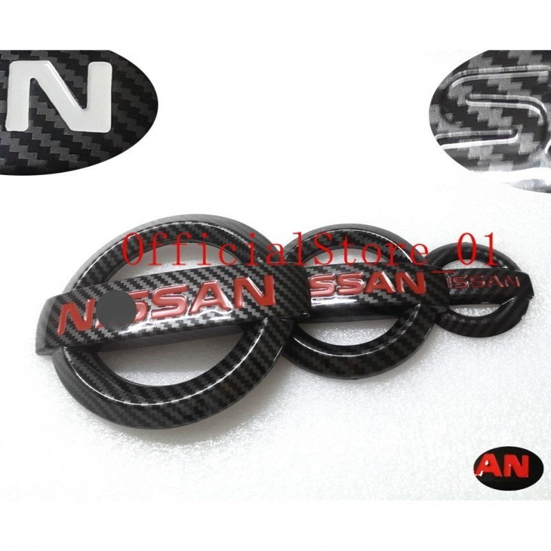 3D Black Front/REAR Emblem Badge for NISSAN SUNNY/almera N17 emblem 11 ...