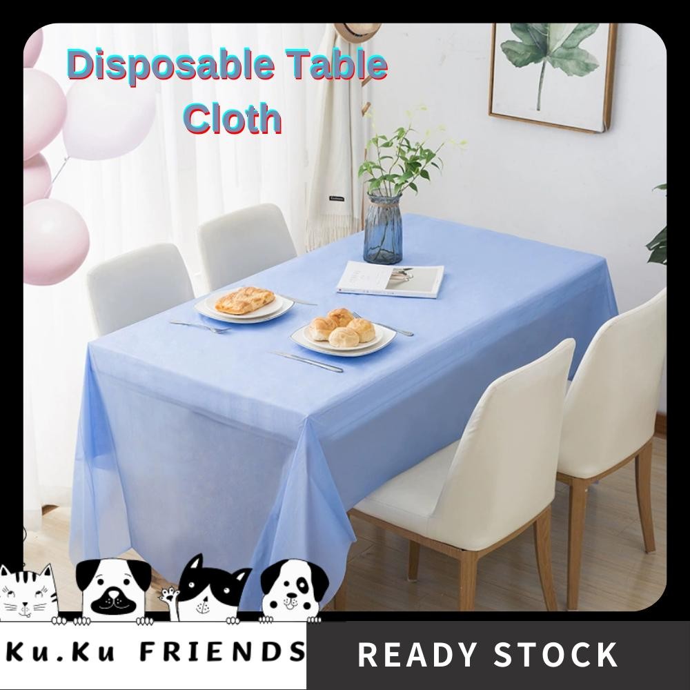Disposable Table Cloth Event Party Alas Meja Birthday Party Decore ...