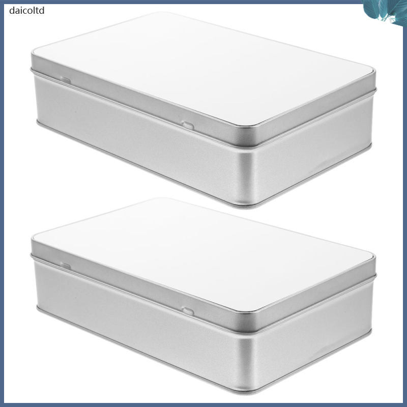 Empty Tins Candy Storage Container Sweets Giving Square Box Clear ...