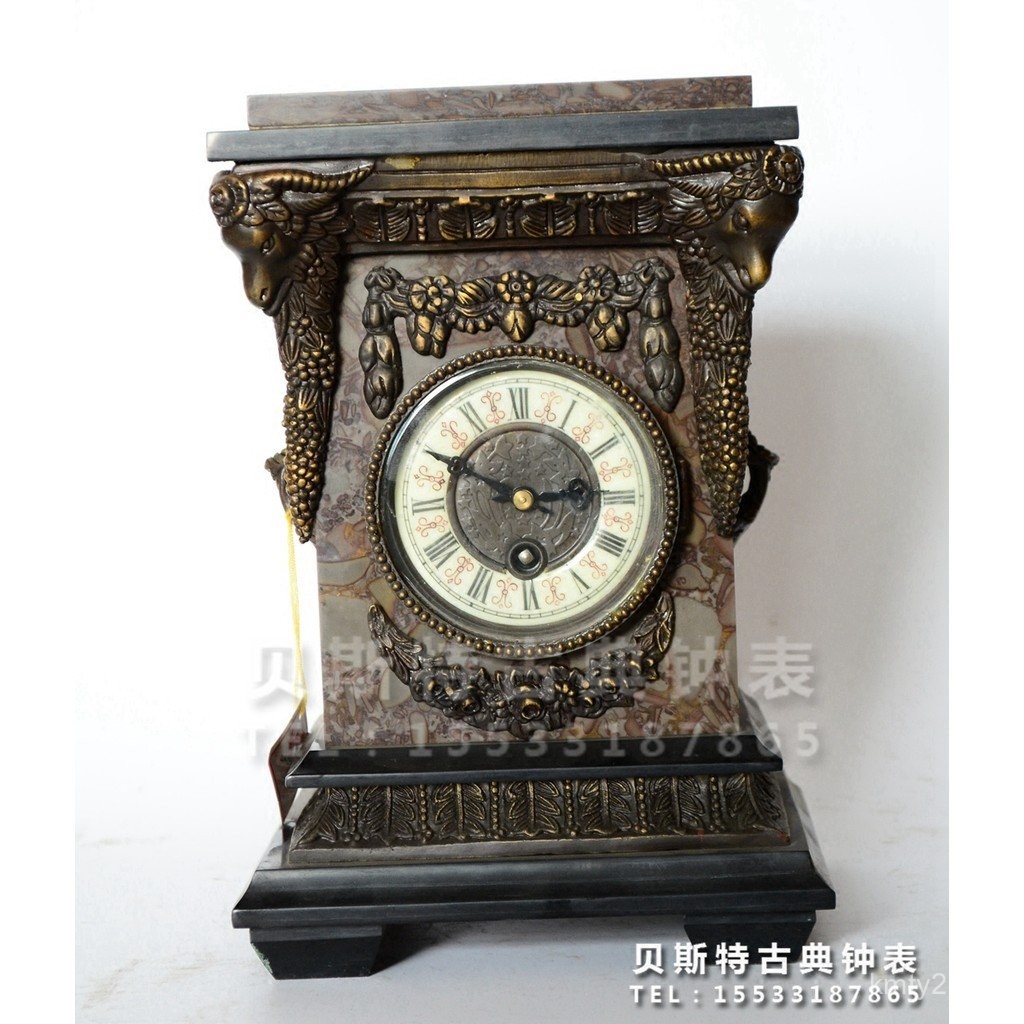 Antique Mechanical Classical Table Clock|Old-fashioned Winding Antique ...