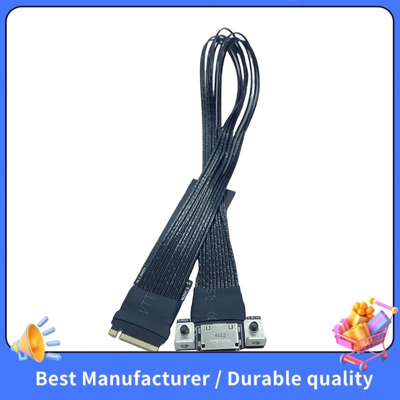 【NEW】For M.2 to Oculink 4i Extension Cable Desktop M2 Mkey NVME to SFF8611 Adapter Cord PCIe 4.0 ...