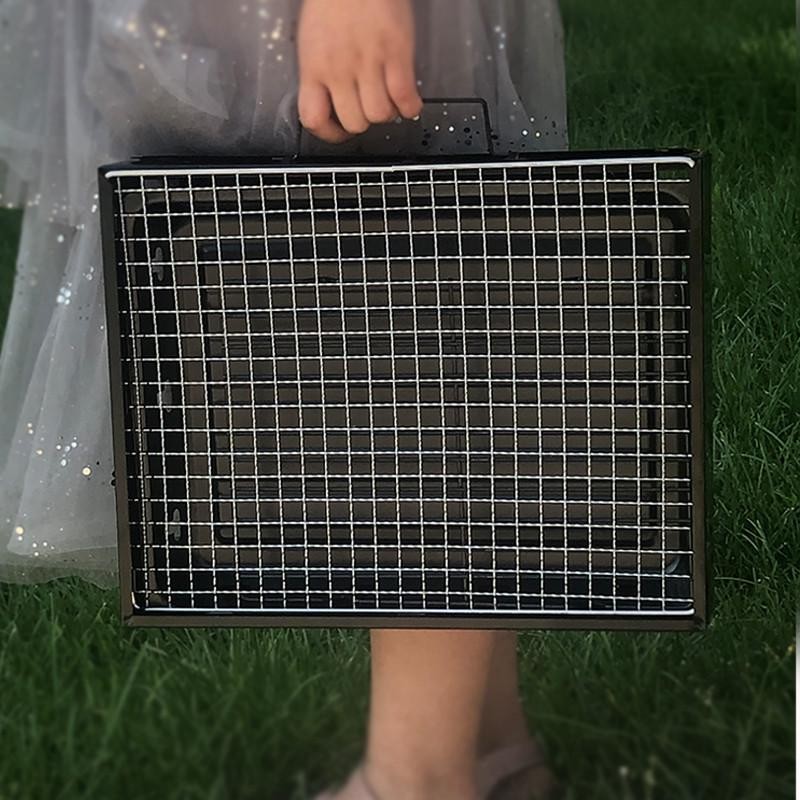 Grill Barbeku Rumah Rak Grill Arang Rak BBQ Luaran Set Penuh Dapur ...