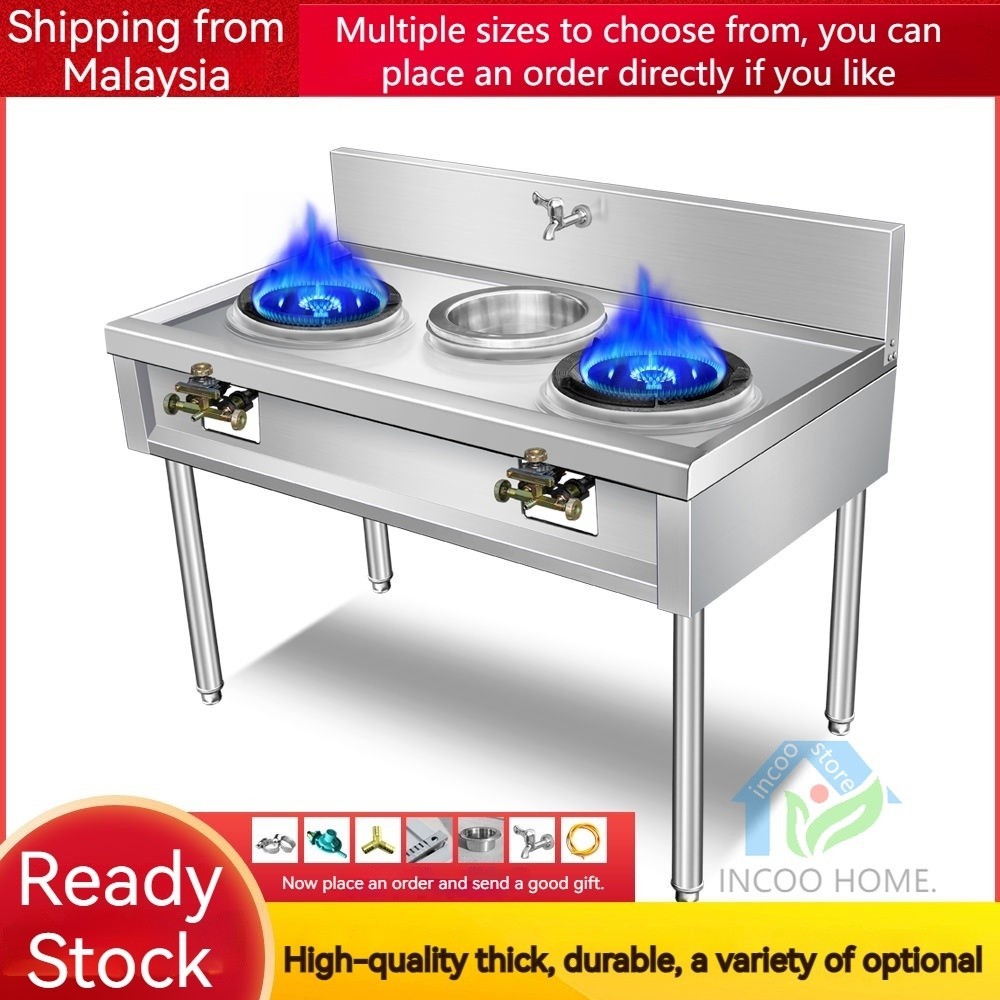 🔥Ready Stock🔥Stainless Steel High Pressure 2 Burner Kwali Range / Dapur ...